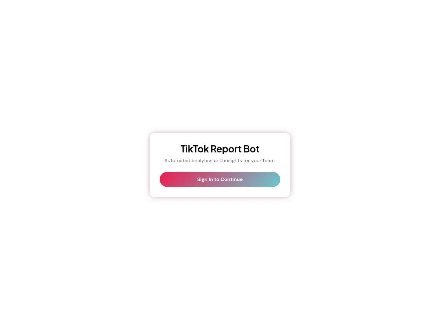 TikTok Report Bot