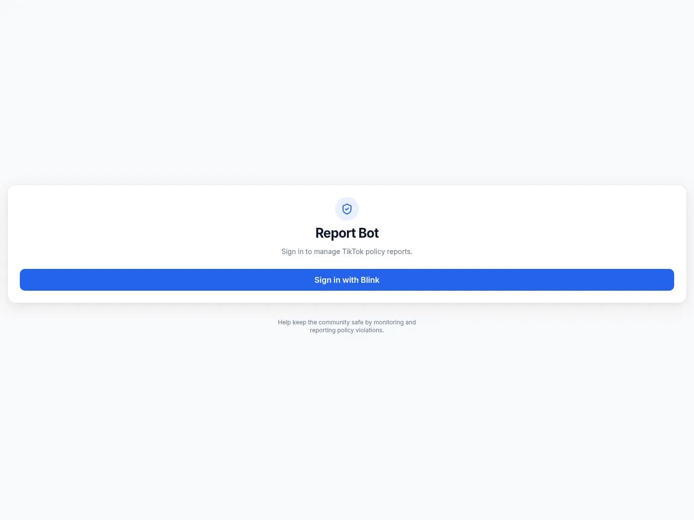 TikTok Report Bot