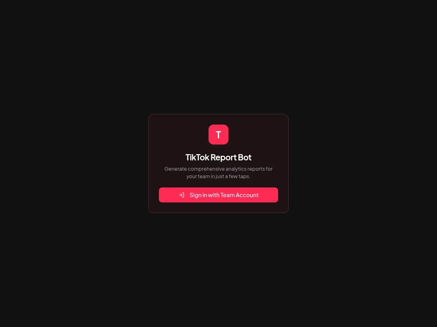 TikTok Report Bot