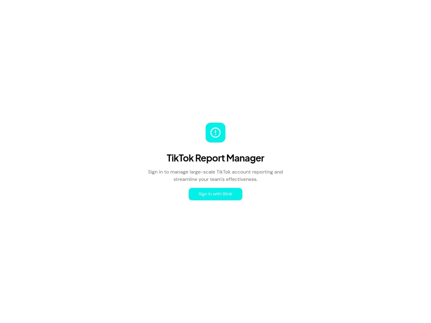 TikTok Report Manager