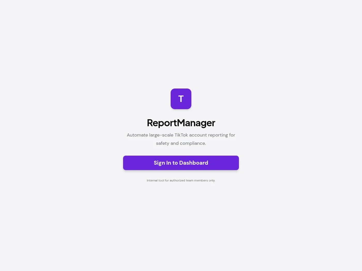 TikTok Report Manager