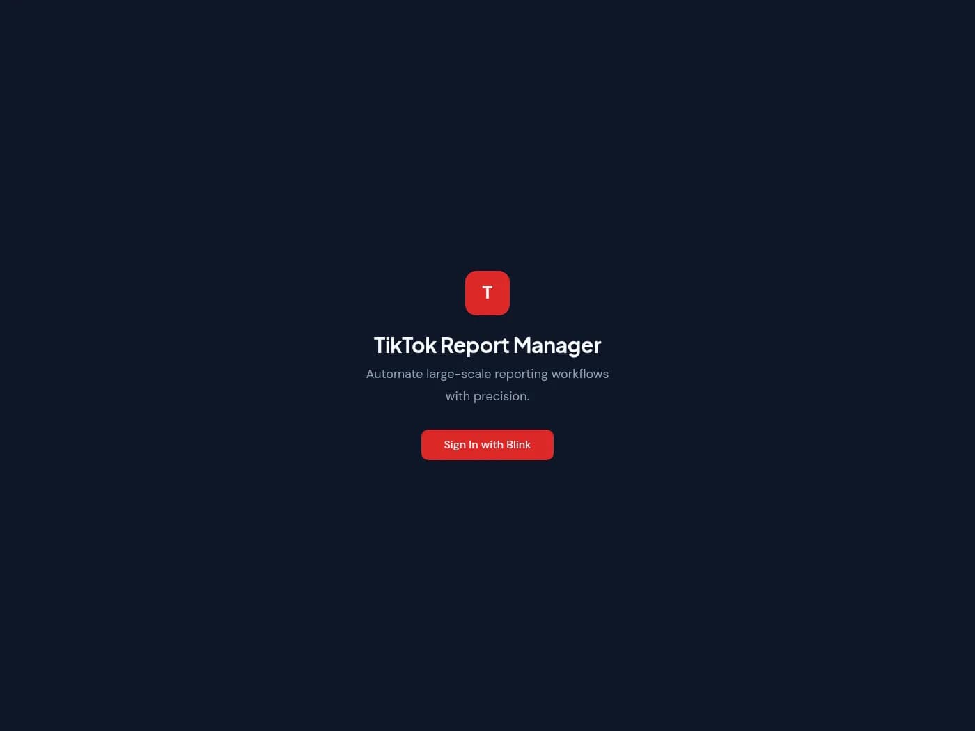 TikTok Report Manager