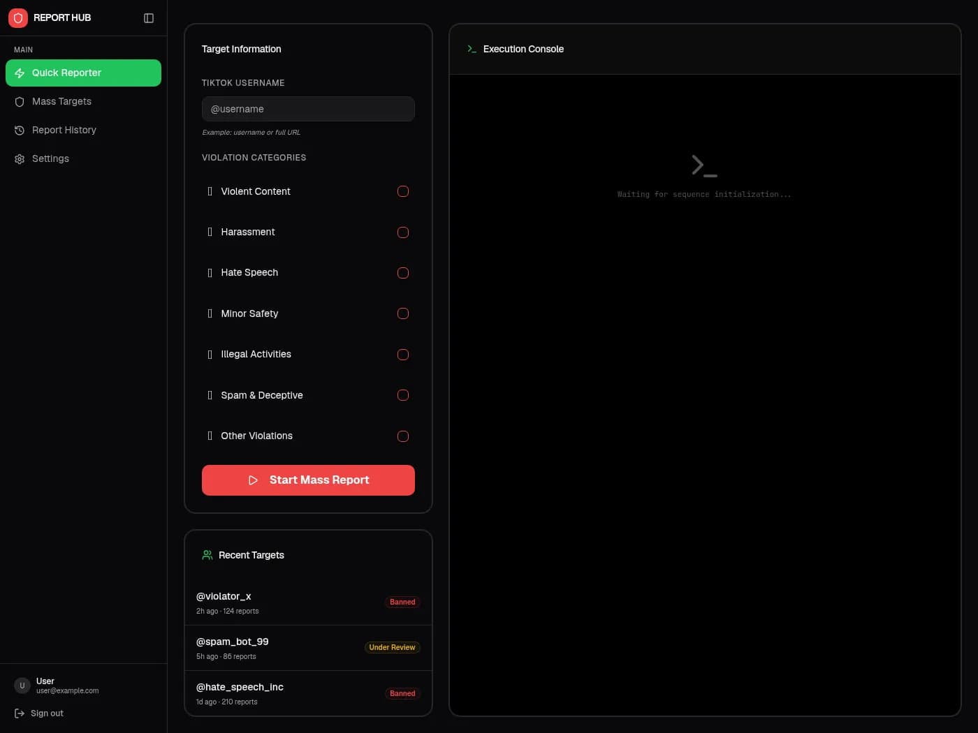 TikTok Report Hub