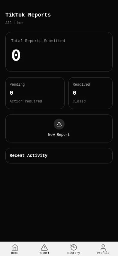 TikTok Report Tool
