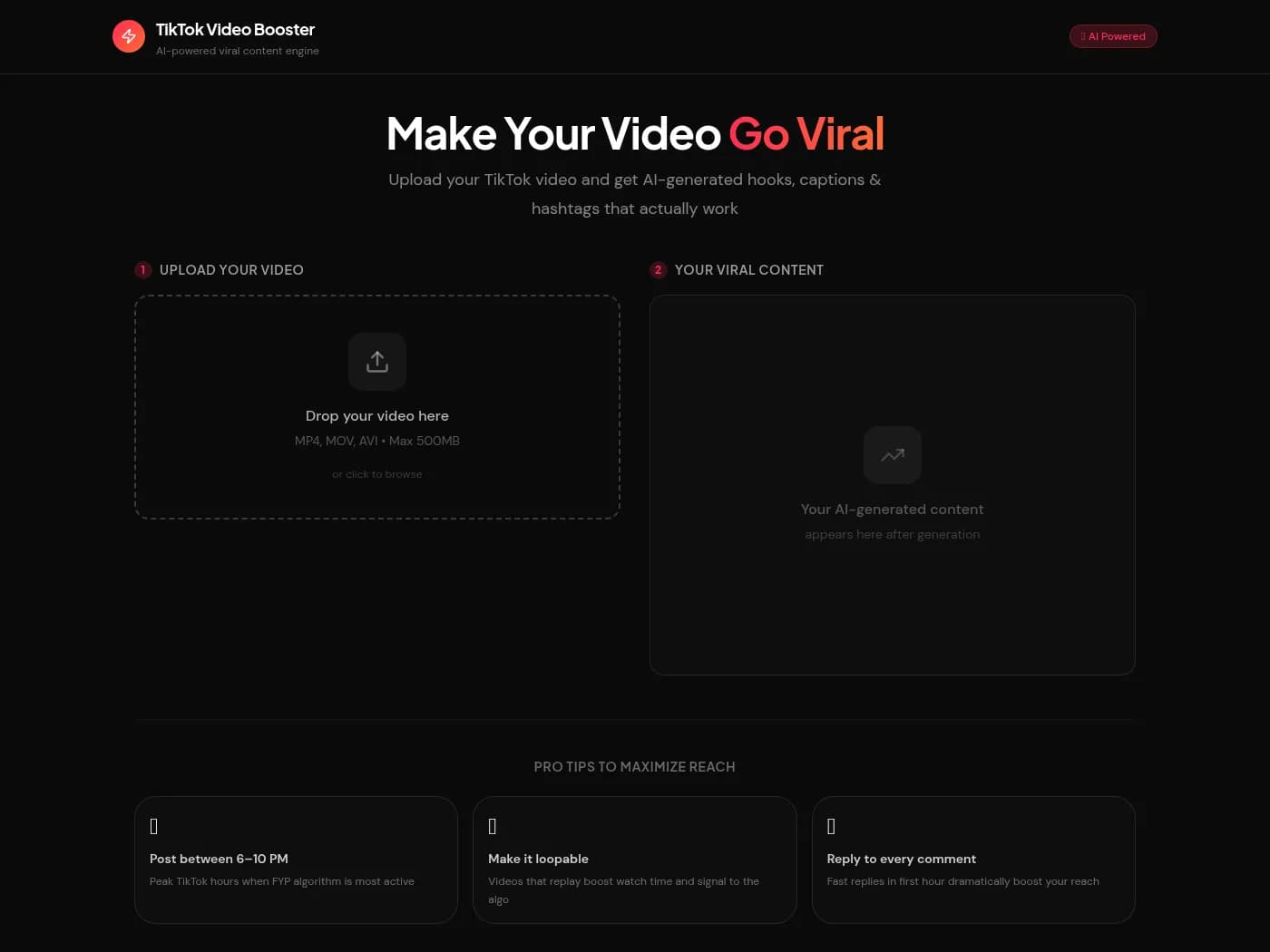 TikTok Video Booster