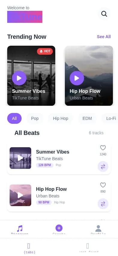TikTune Music App