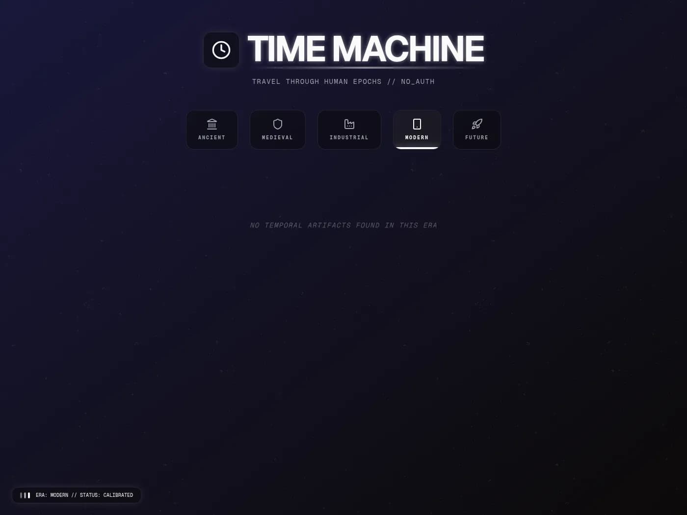 Time Machine Explorer