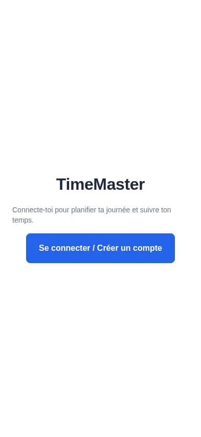 TimeMaster App