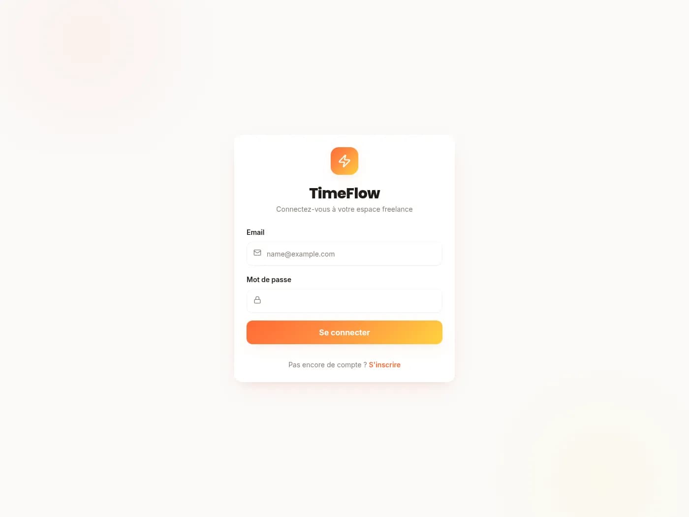TimeFlow Freelance Dashboard