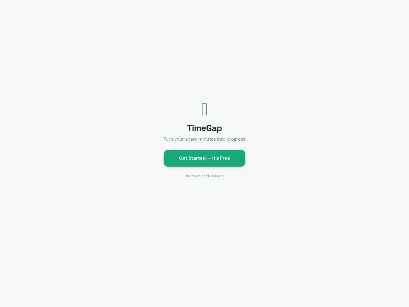 TimeGap Smart Task App