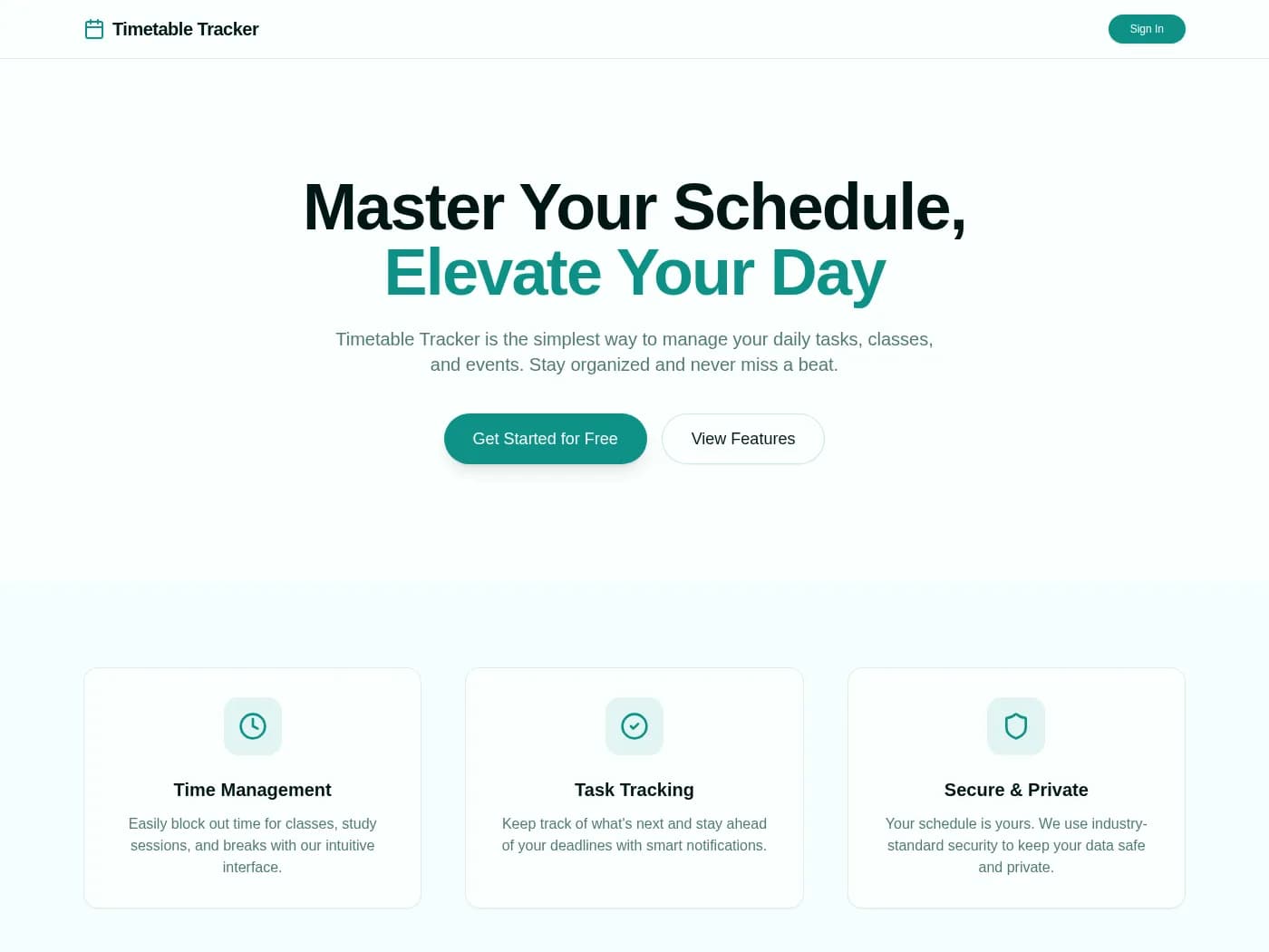 Timetable Tracker