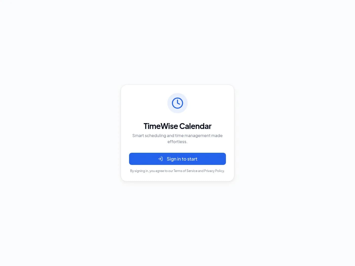 TimeWise Calendar