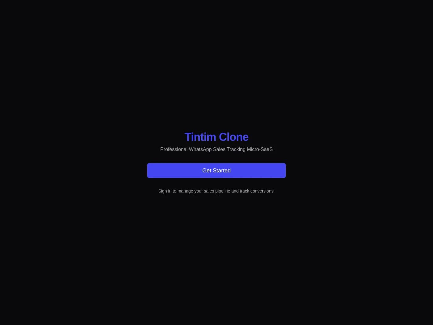 Tintim Sales Tracker