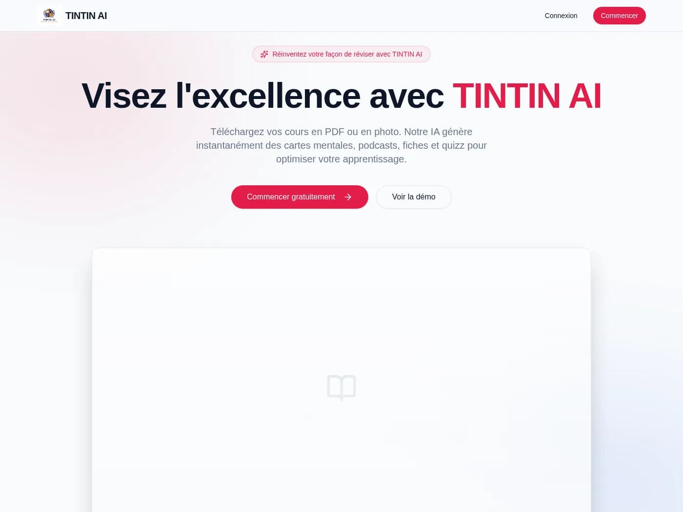Tintin AI Revision Hub