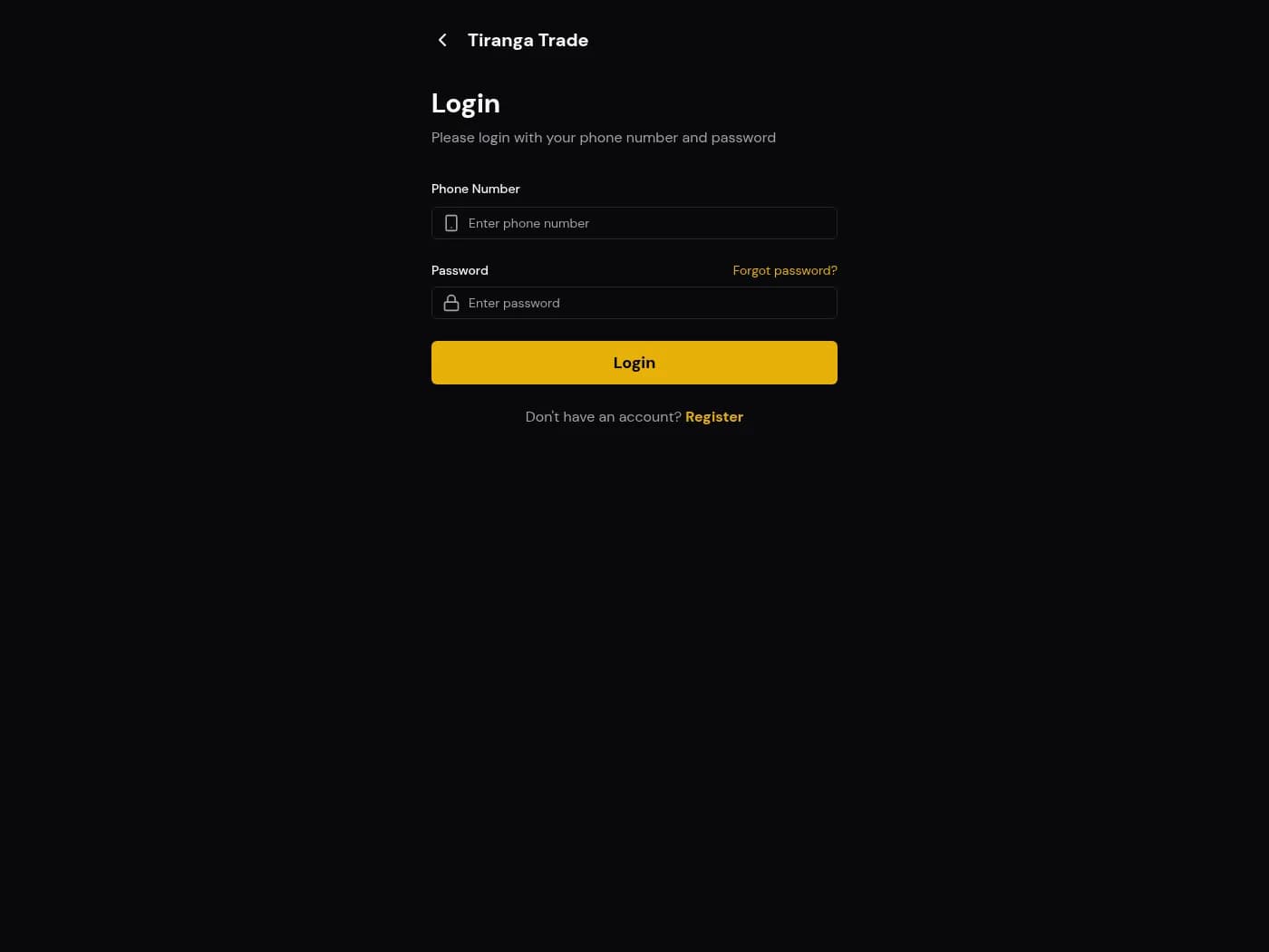 Tiranga Trade Clone