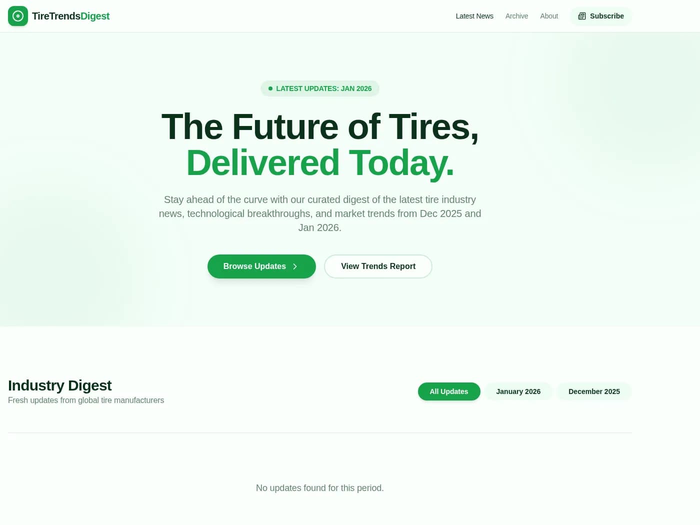 Tire Trends Digest