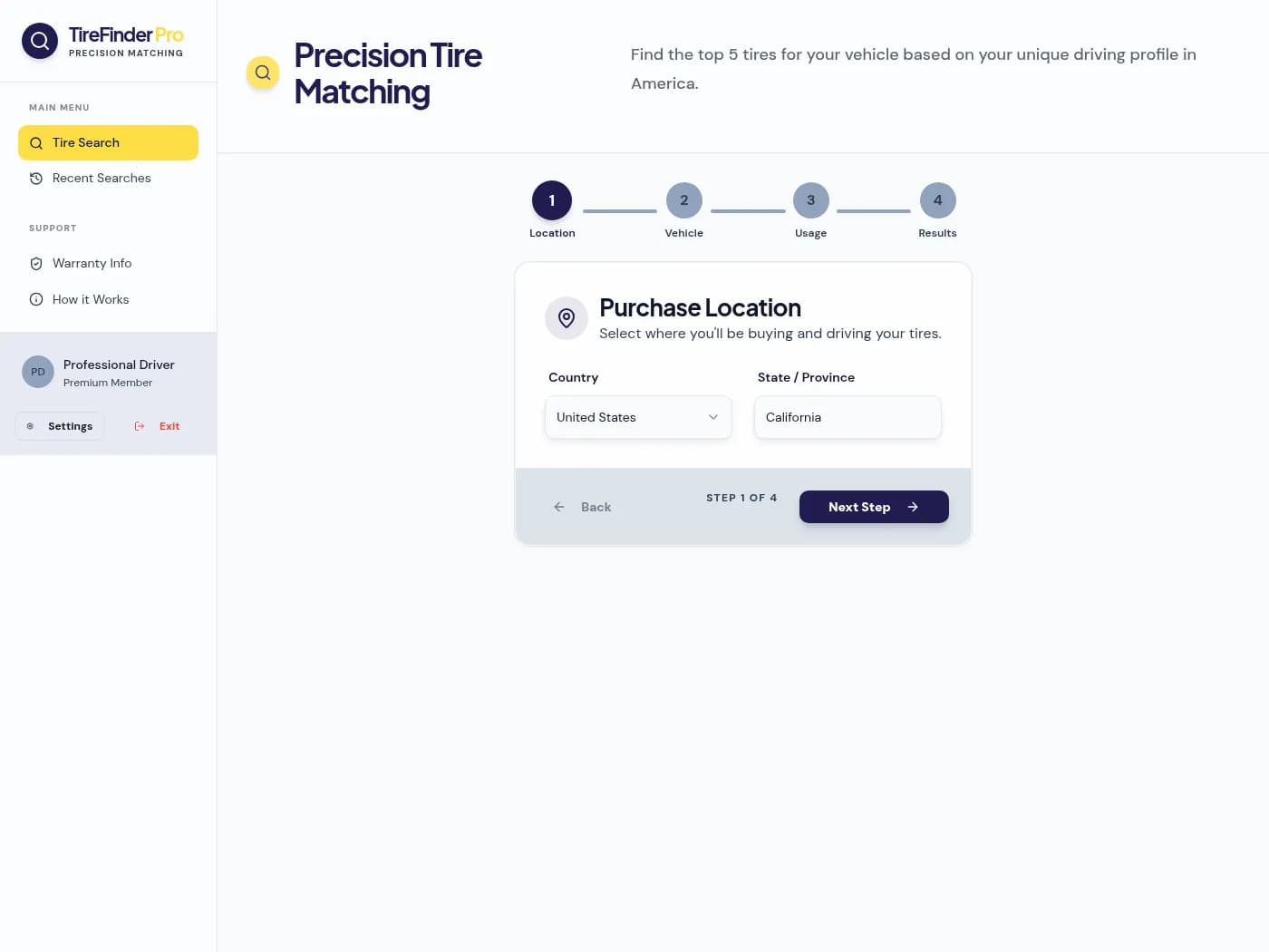 TireFinder Pro
