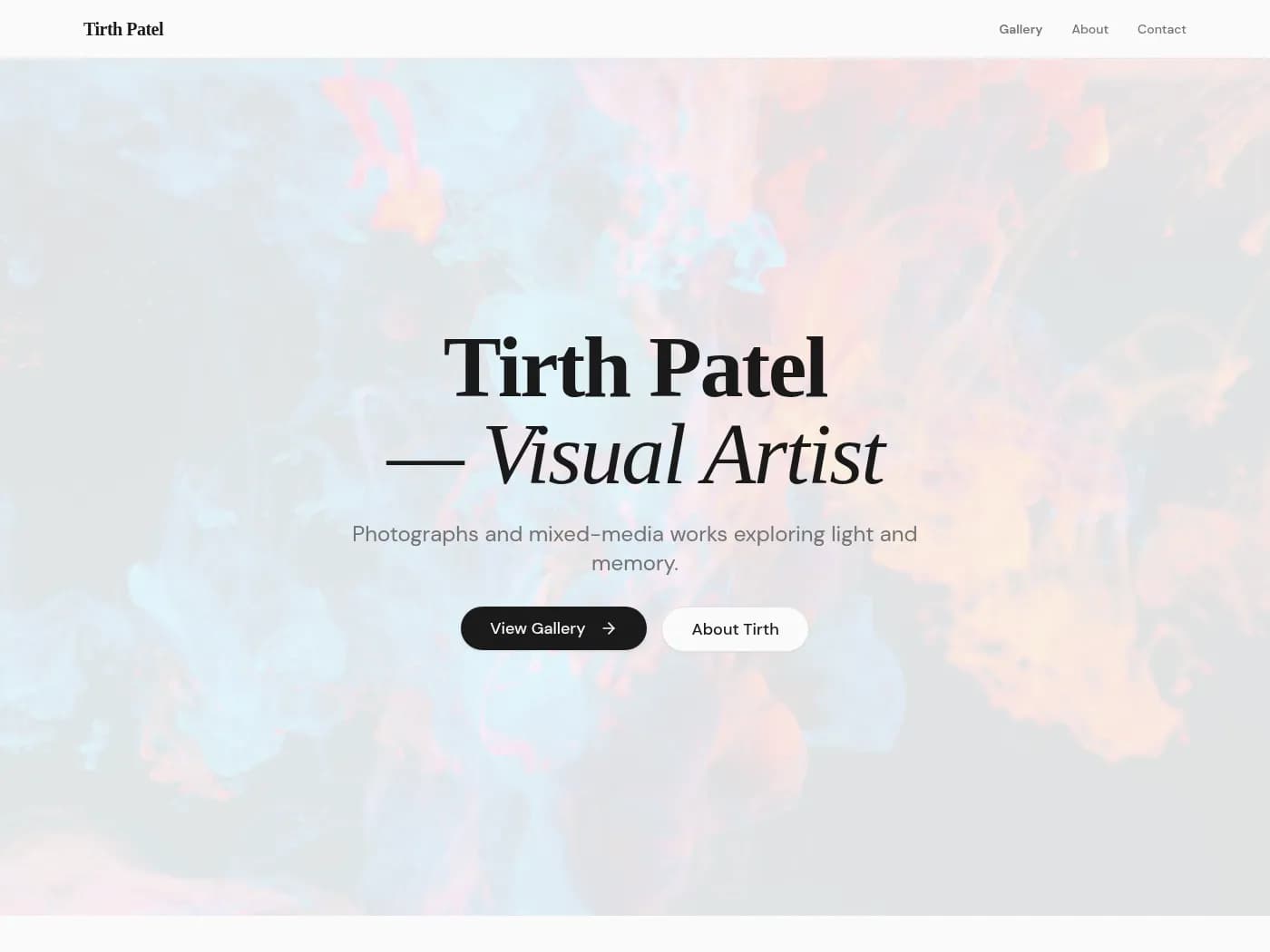 Tirth Patel Artist Portfolio