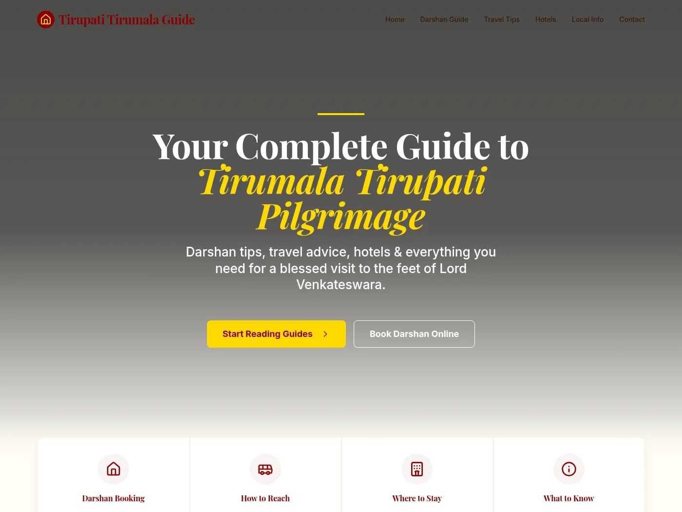Tirupati Tirumala Guide