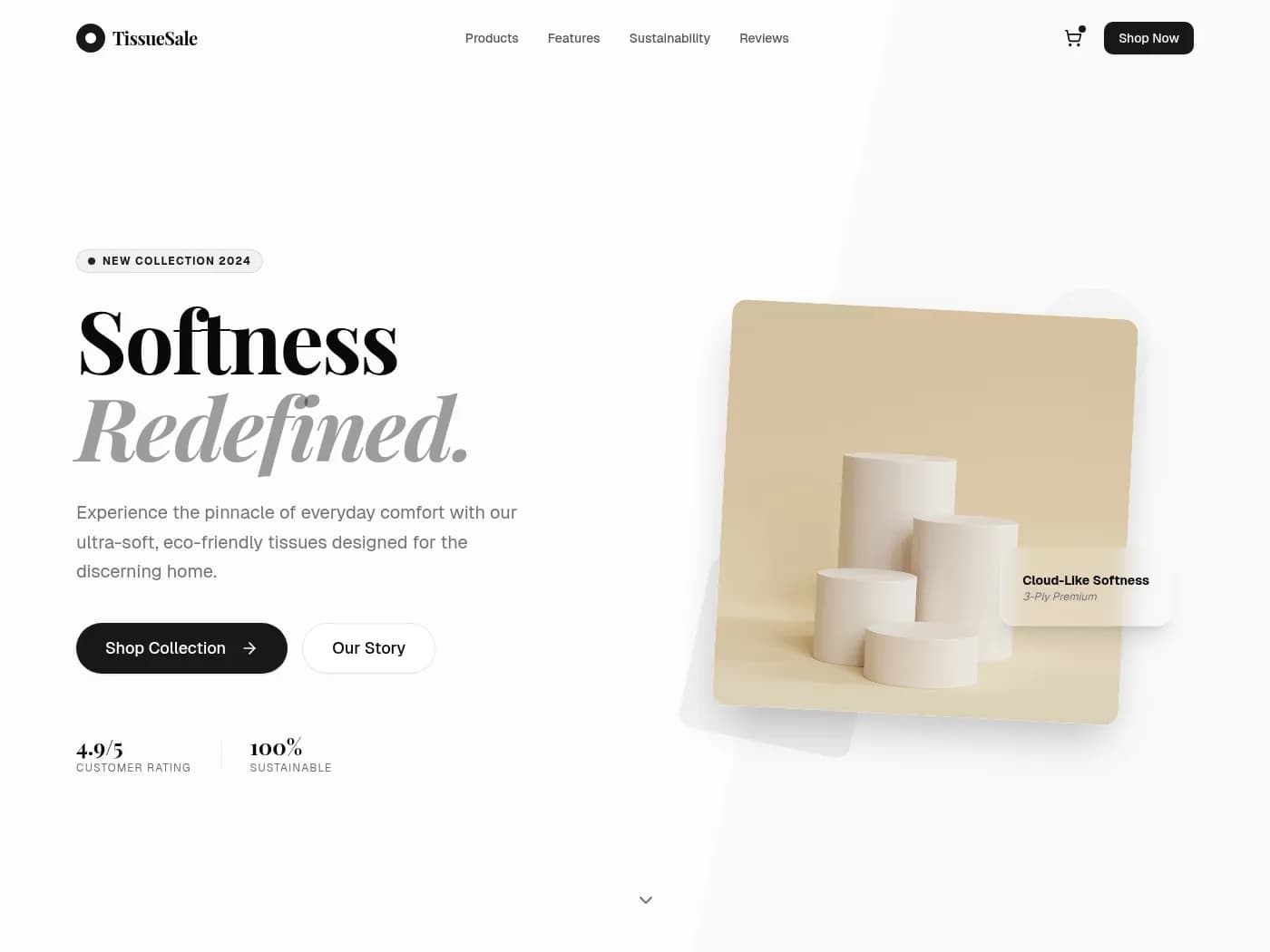 TissueSale Landing Page