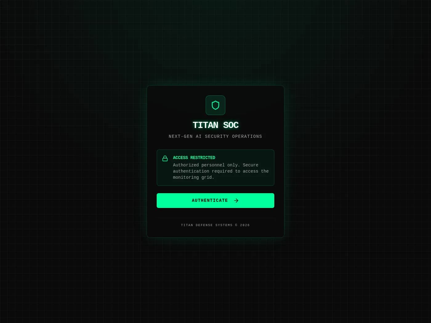 Titan SOC Dashboard