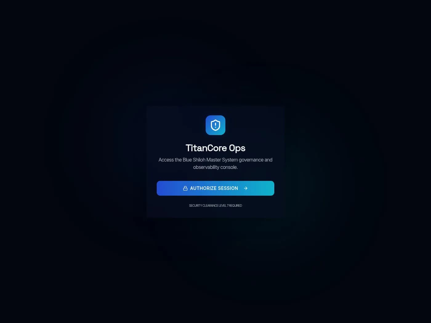 TitanCore Ops Console