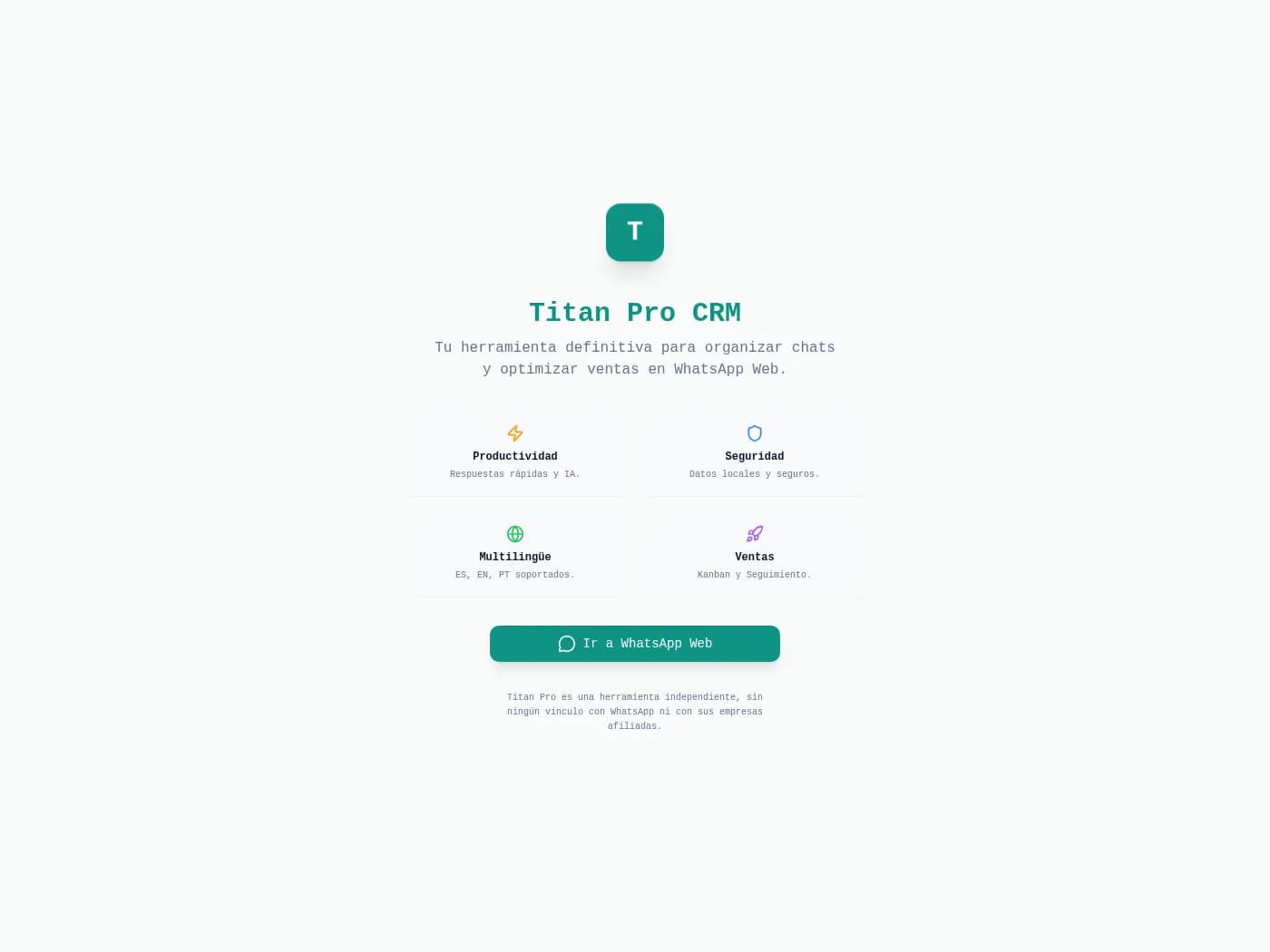 Titan Pro Chrome CRM