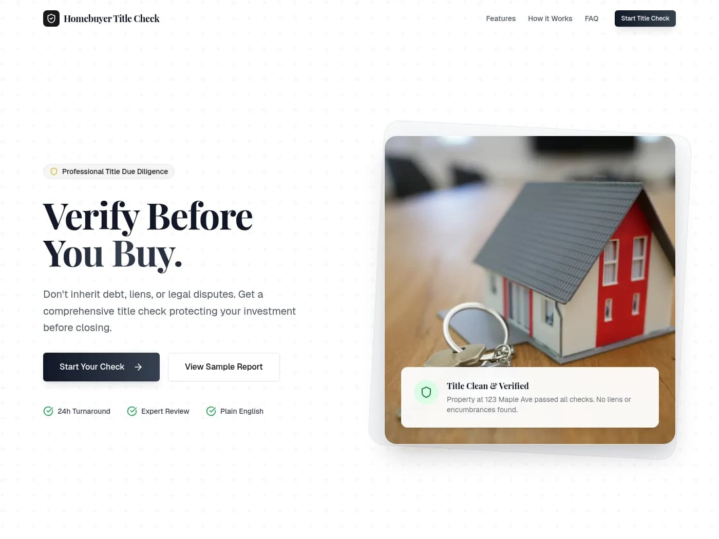 Homebuyer Title Check