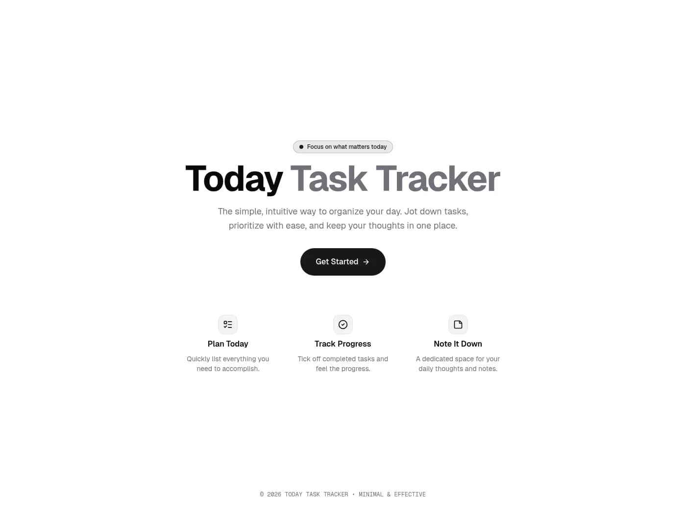 Today Task Tracker