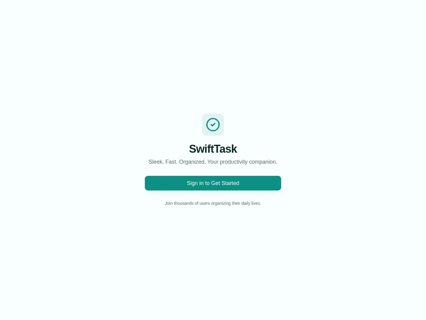 SwiftTask To-Do App