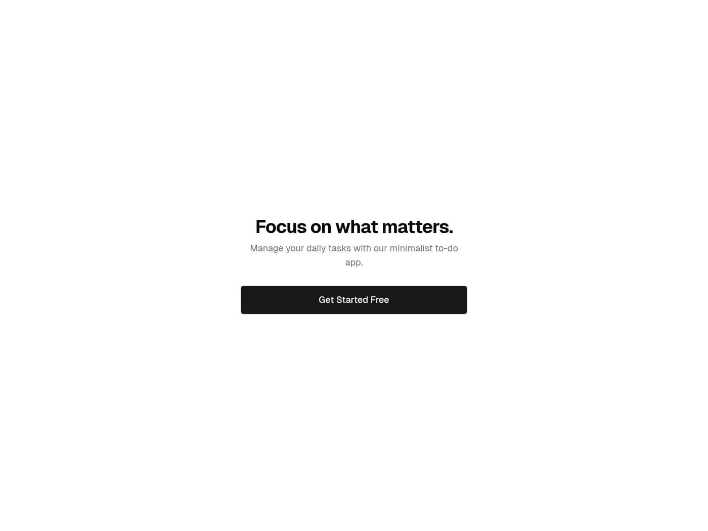 Simple To-Do App