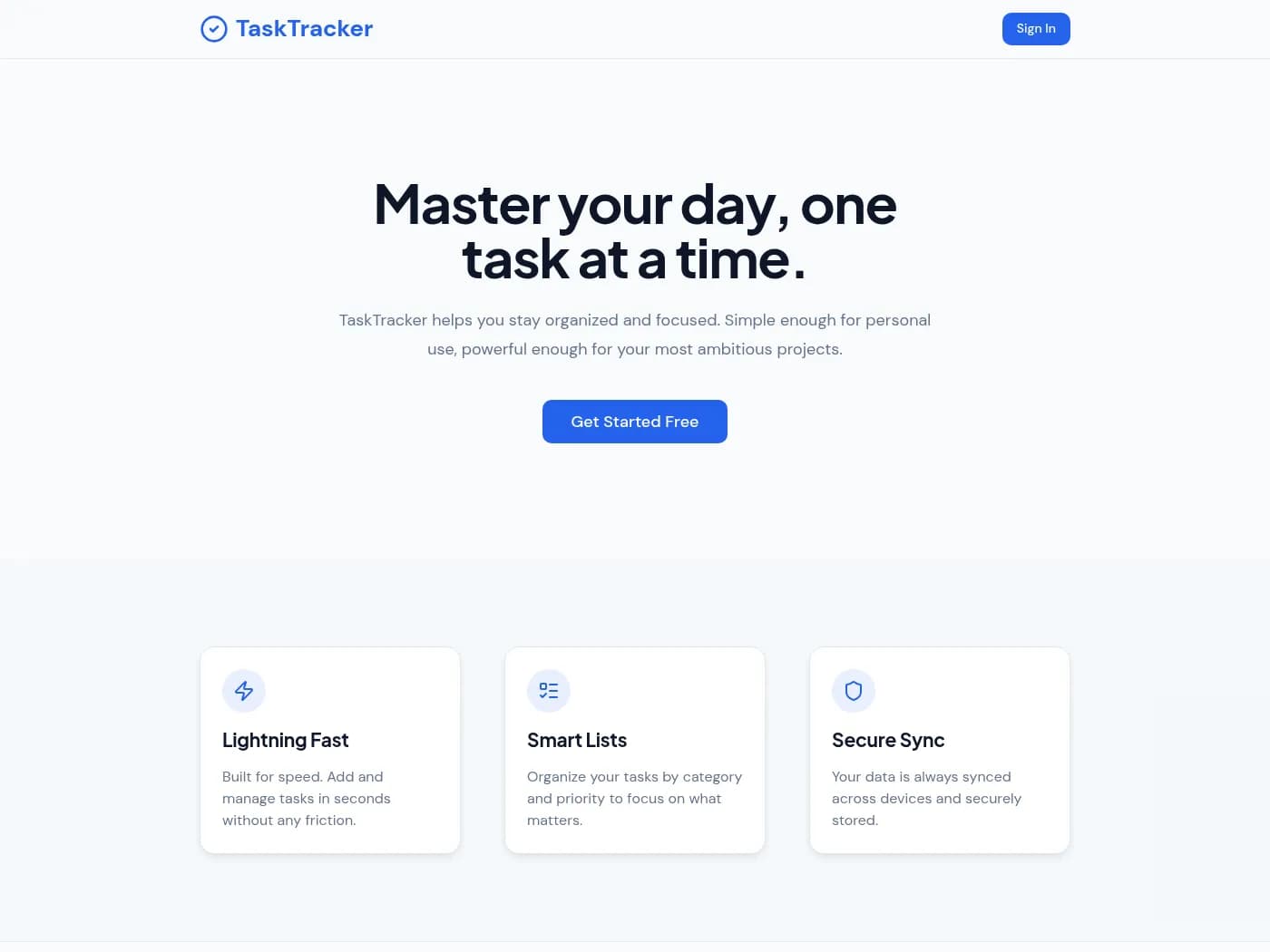 TaskTracker Web