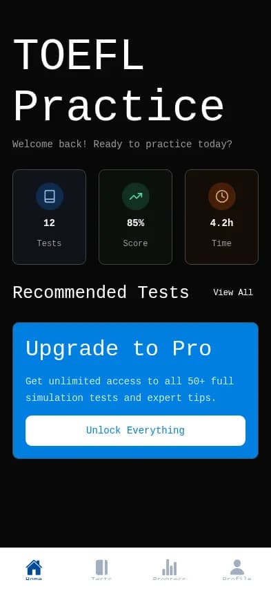 TOEFL Practice Hub