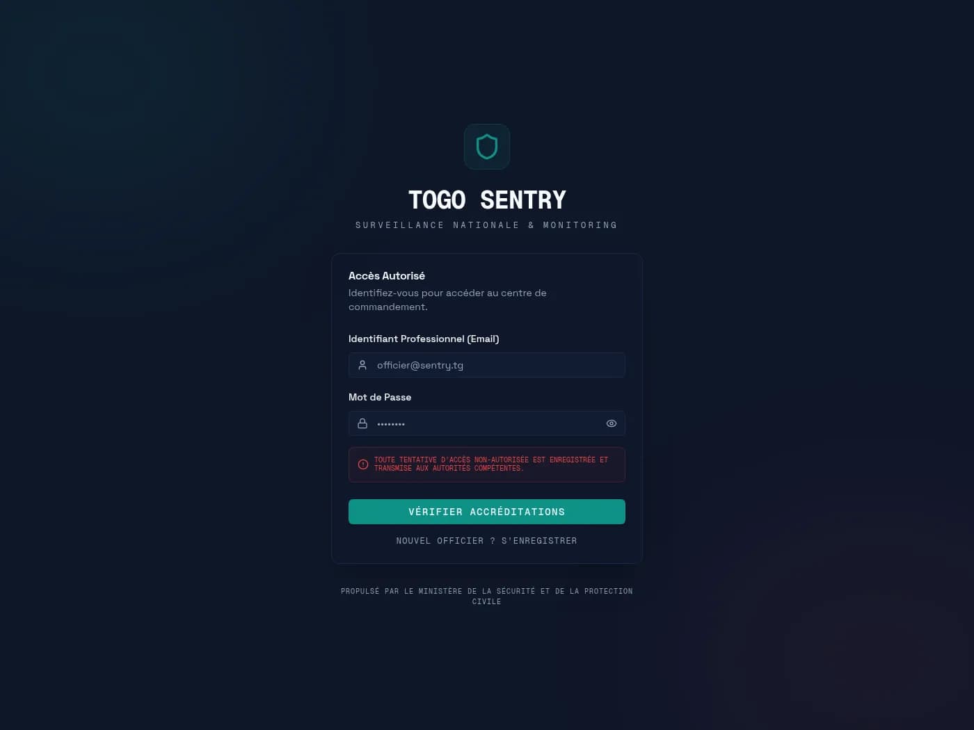 Togo Surveillance Portal