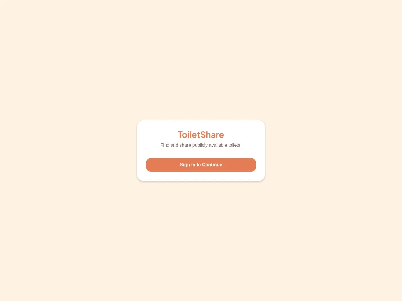 ToiletShare Map