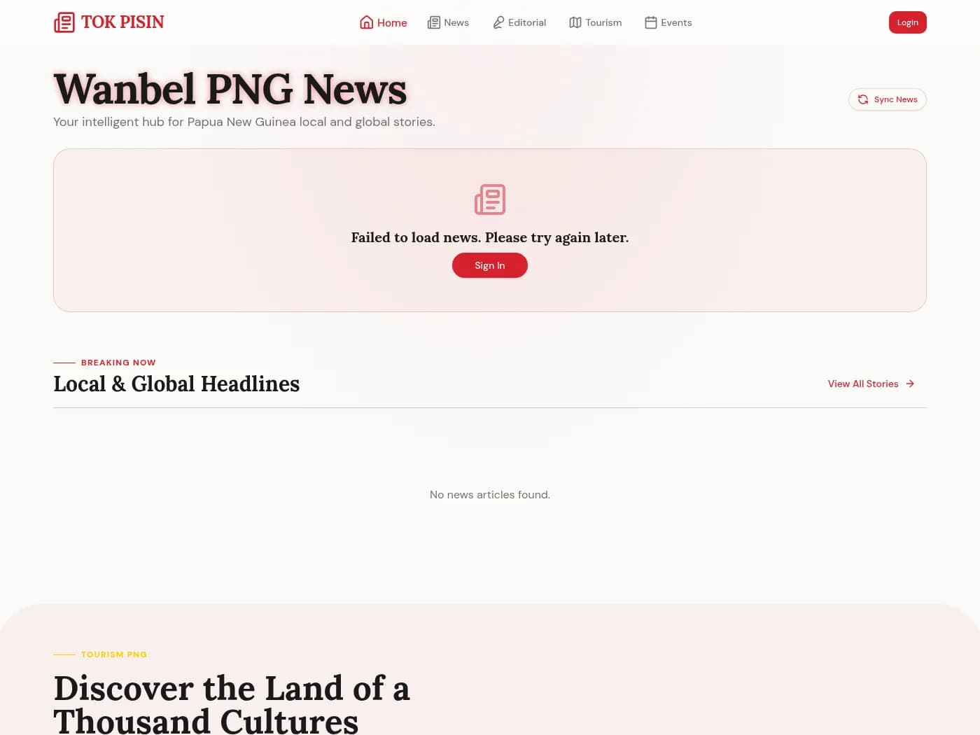 Tok Pisin News Hub
