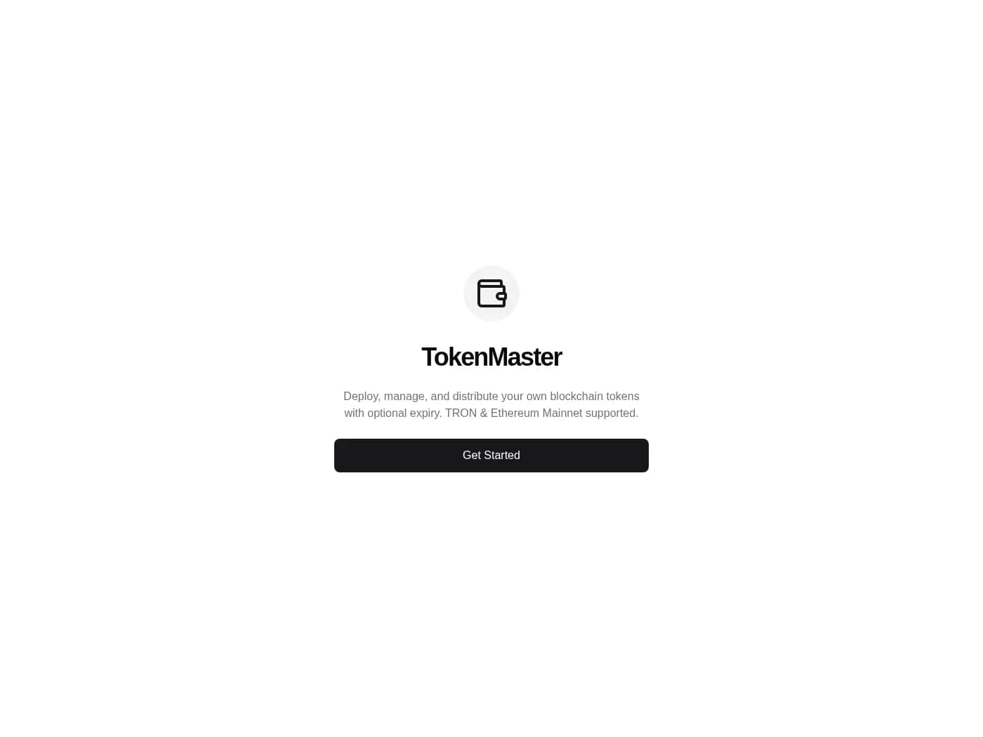 TokenMaster Web App