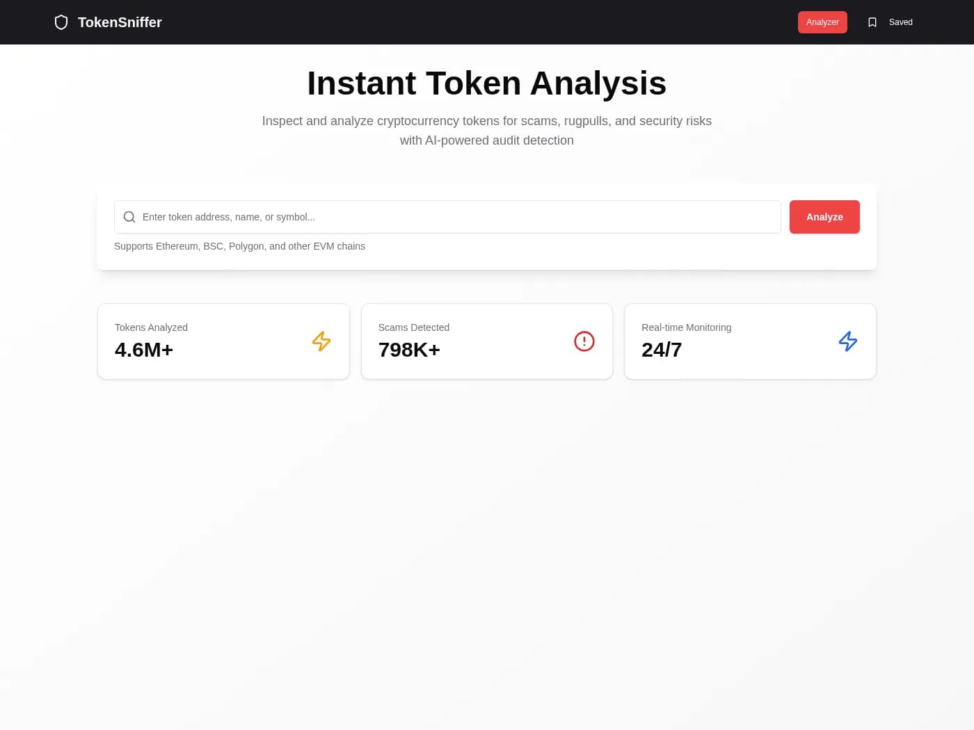 TokenSniffer Analyzer