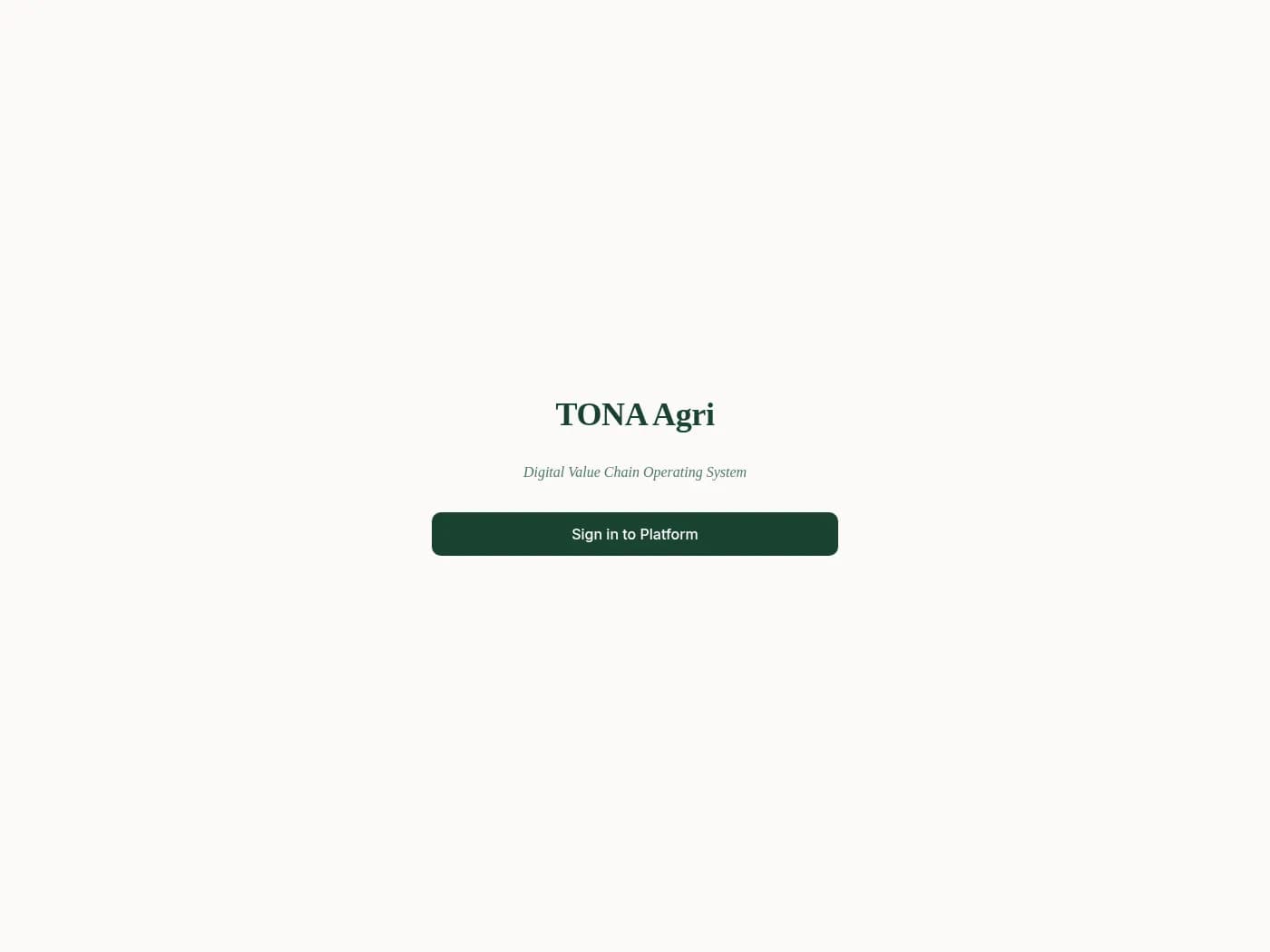 TONA Agri Platform