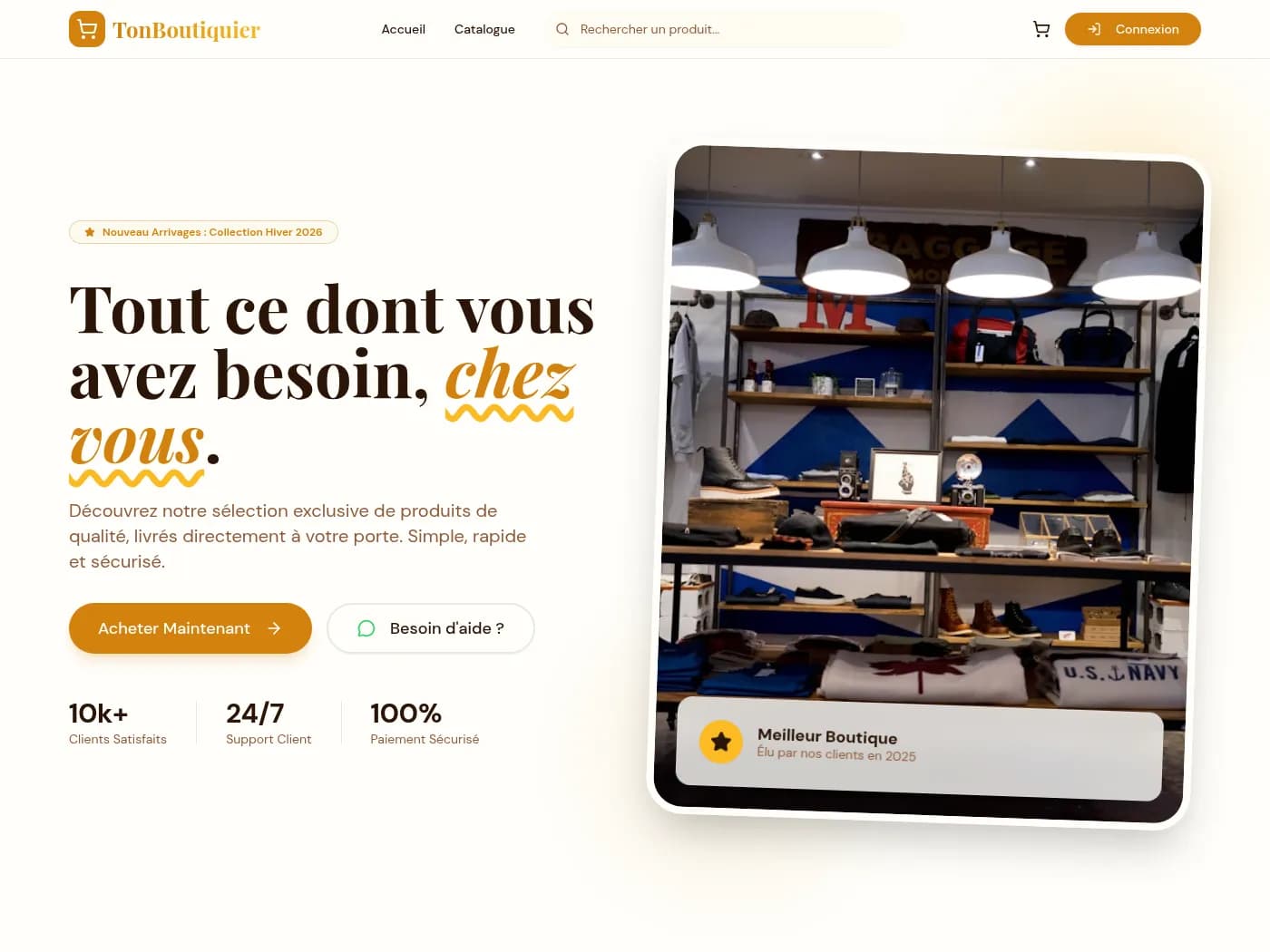TonBoutiquier E-Commerce