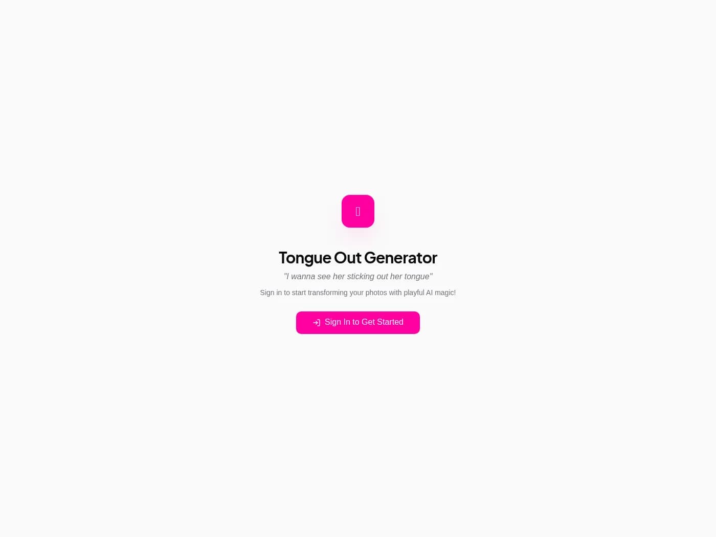 Tongue Out Generator