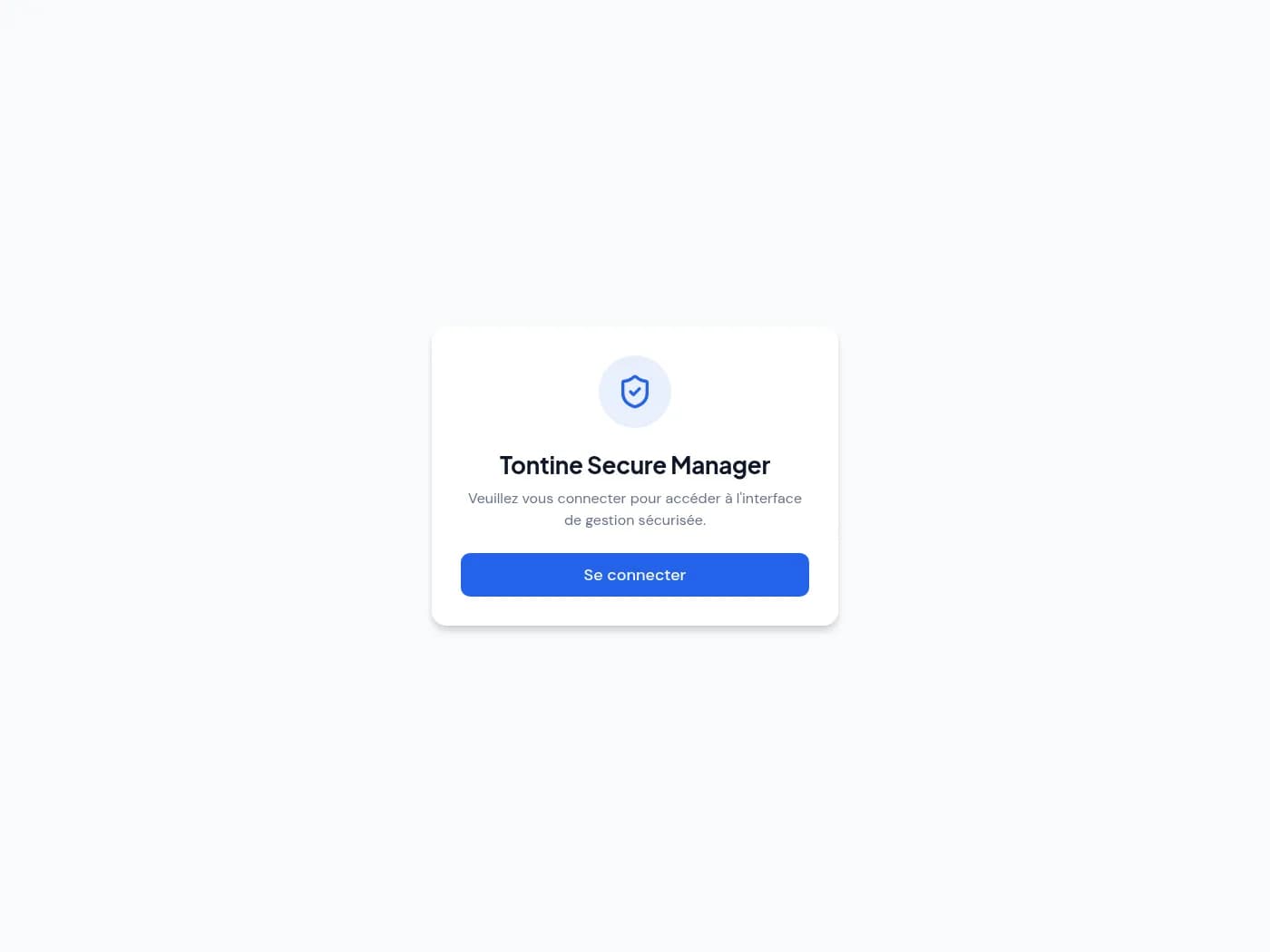 Tontine Secure Manager