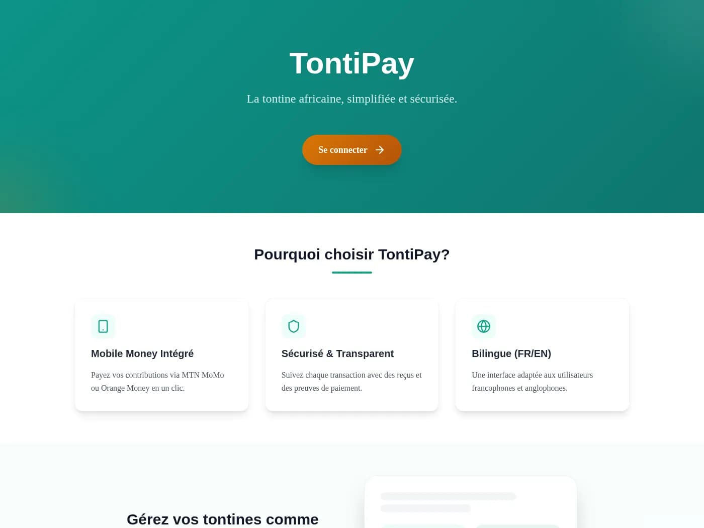 TontiPay Manager
