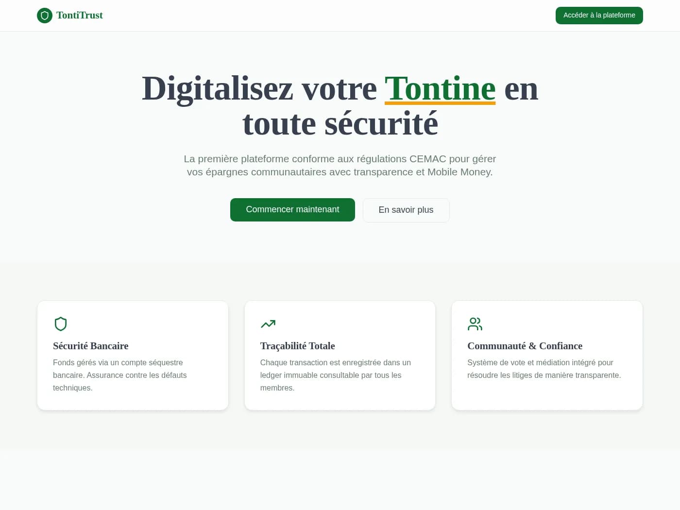 TontiTrust Web Platform