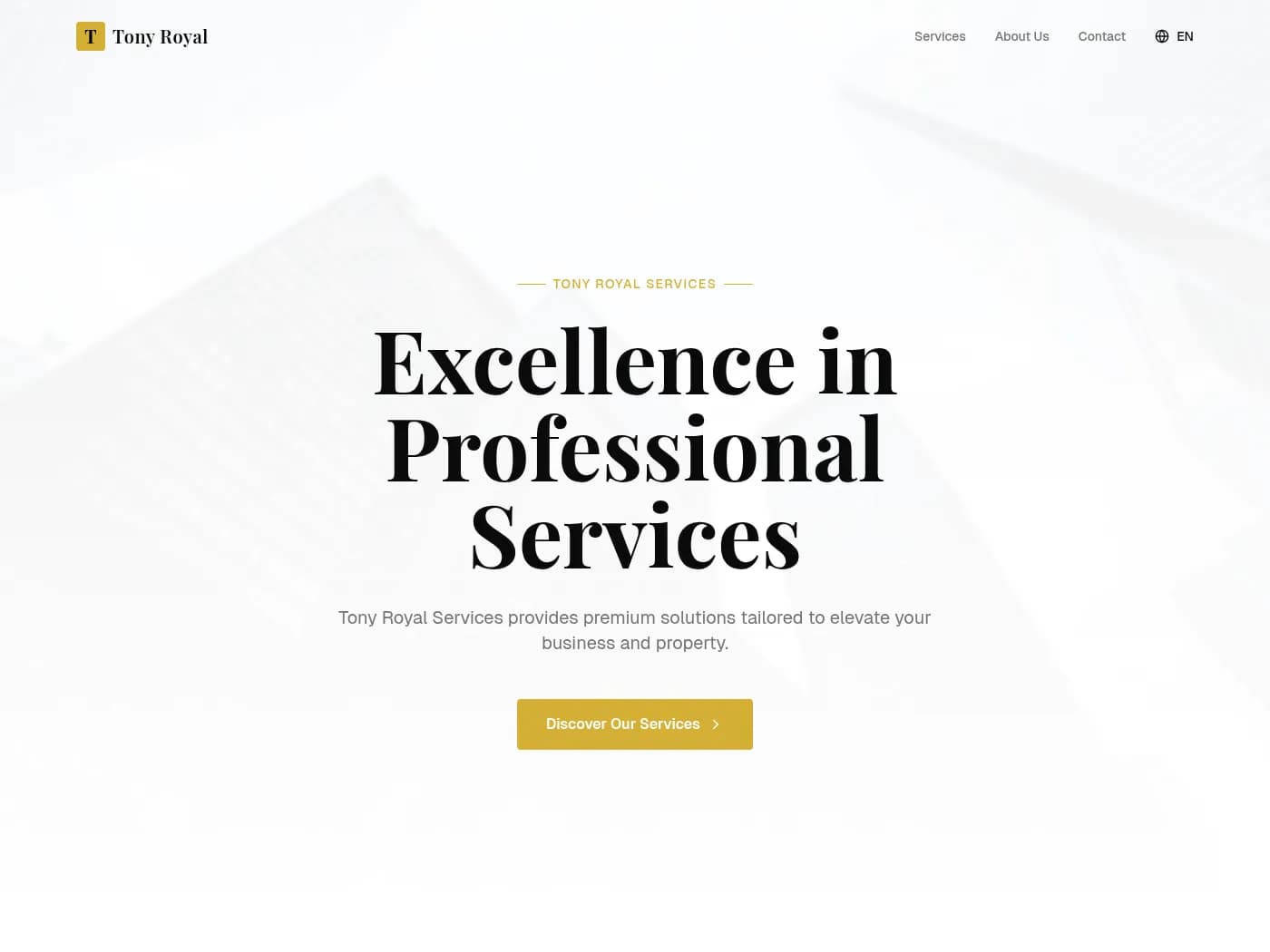 Tony Royal Services Site