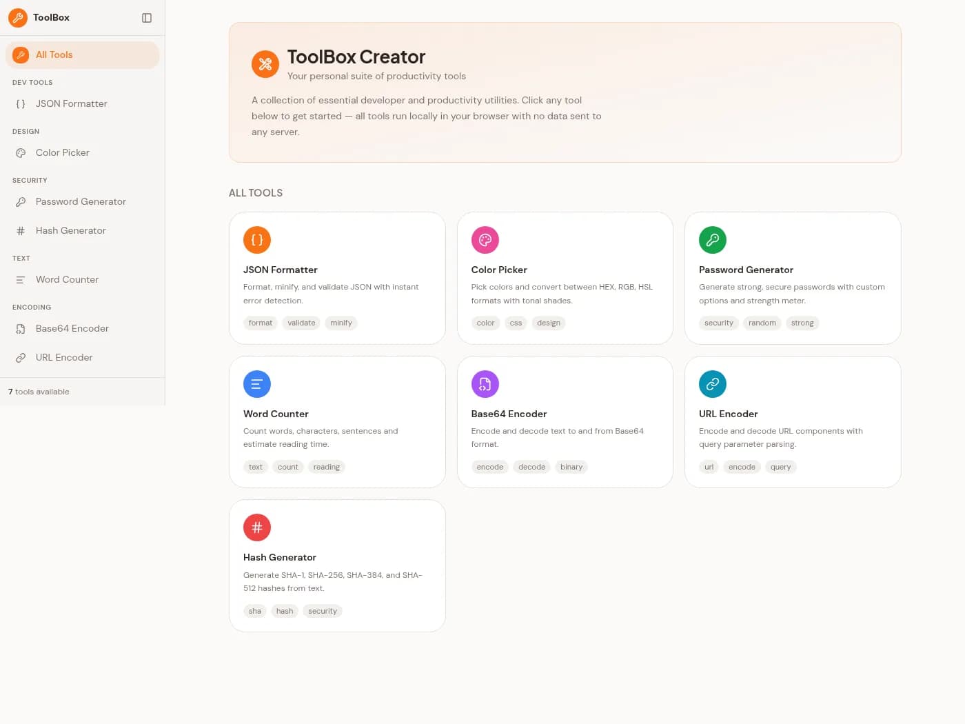 ToolBox Creator