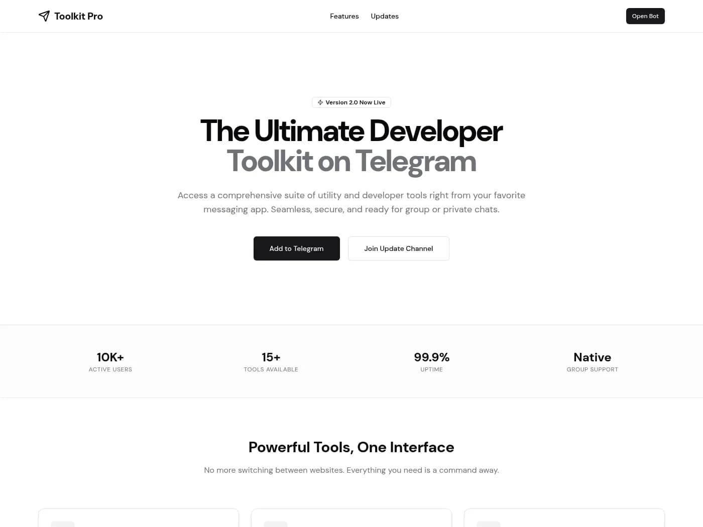 Toolkit Pro Telegram Bot