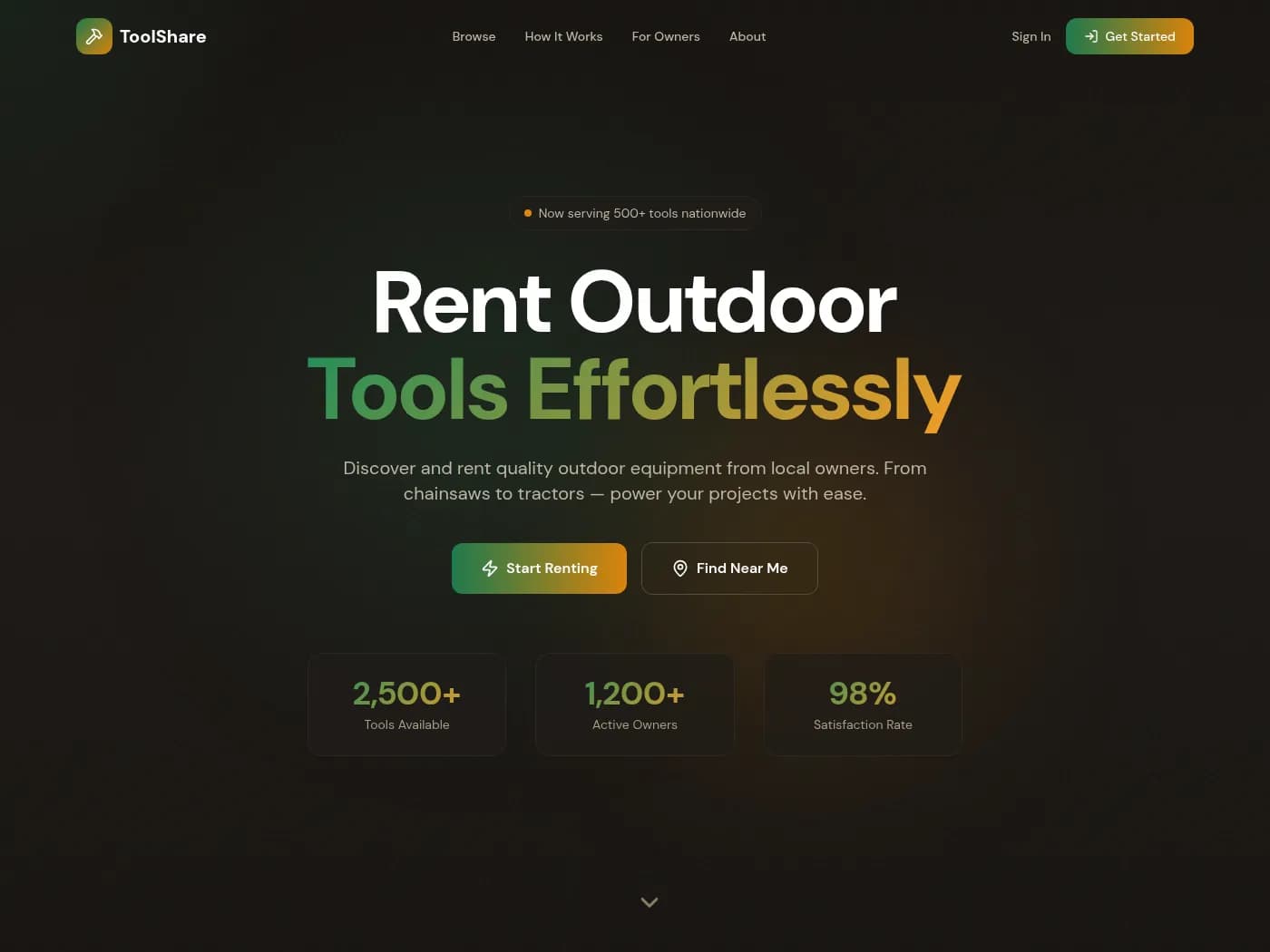 ToolShare Online Portal