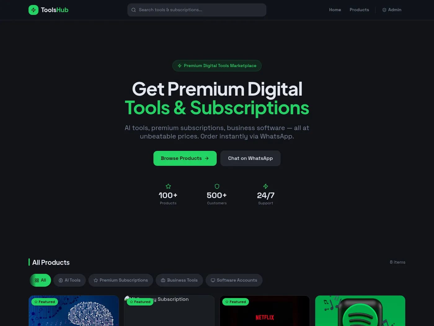ToolsHub Digital Marketplace