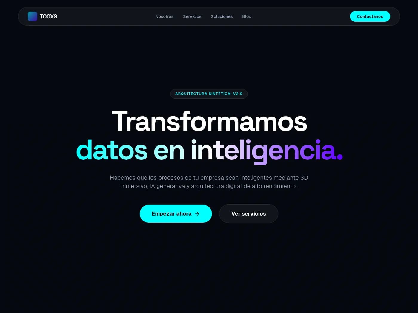 Tooxs Immersive 3D Redesign